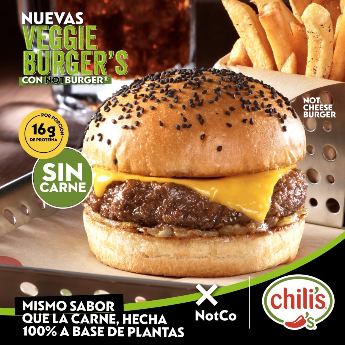Chili's presenta la nueva hamburguesa plant-based “Not Burger” en ...