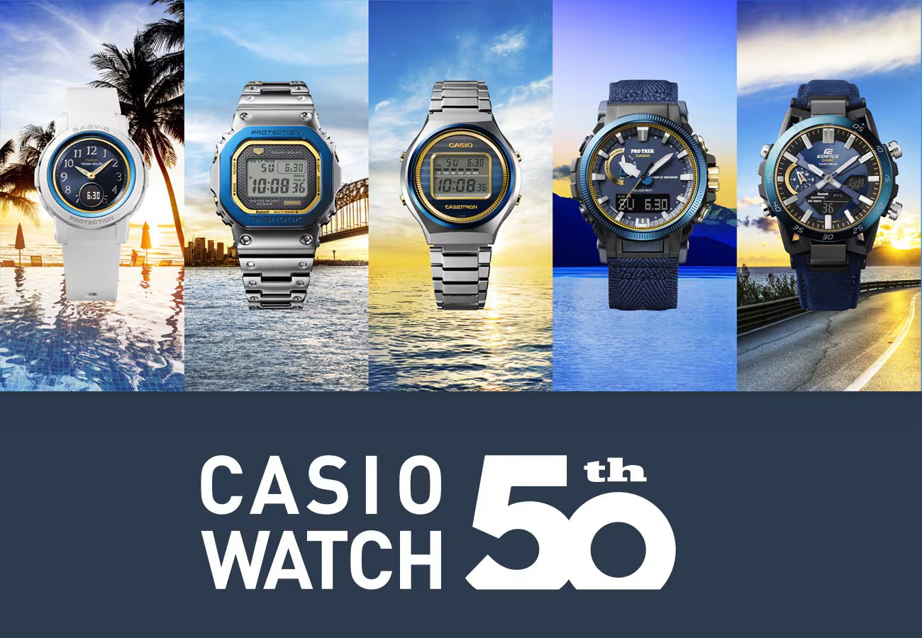 Relojes CASIO: Medio siglo de innovación en azul y dorado - Dapper Magazine